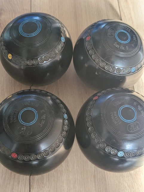 THOMAS TAYLOR LIGNOID Black Lawn Bowls Size 5 £24.99 - PicClick UK