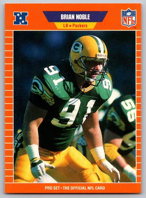 1989 PRO SET #135 Brian Noble Green Bay Packers NFL Football EUR 2,35 - PicClick FR
