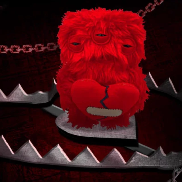 FUGGLER MONSTER HEART Plush Toy With Soft Fiber Filling For Valentines ...