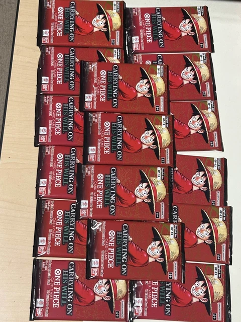 (X16 PACKS) ONE Piece Op-13 Carrying On His Will English Booster Packs ...