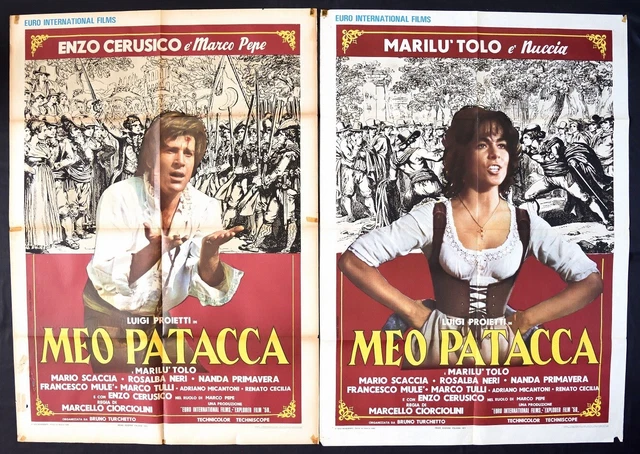 2 AFFICHES MEO Patacca Gigi Proietti Marilù Tolo Ciorciolini A127 EUR ...