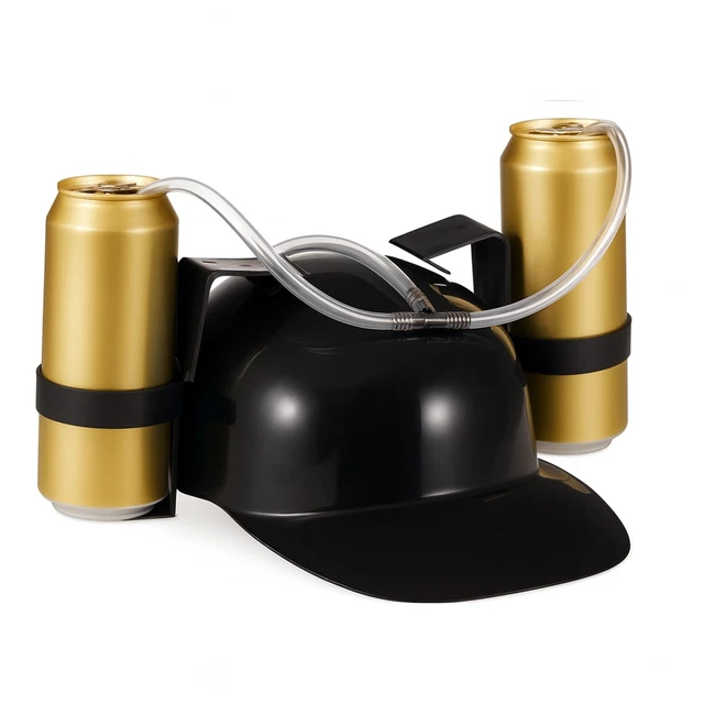 4X PARTY DRINKING helmet Beer helmet with can holders, black £57.90 ...