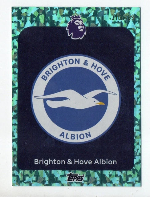 TOPPS PREMIER LEAGUE 25/26 2026 Brighton Badge Crest Green Card /499 £ ...
