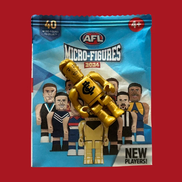 COLES AFL MICRO-FIGURES 2024 - PATRICK CRIPPS (Carlton) Gold Super ...