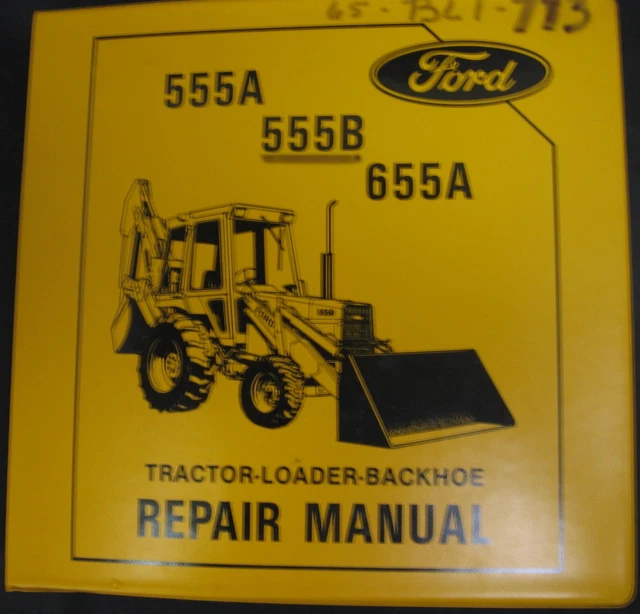 FORD 555A, 555B and 655A Tractor Loader Backhoe (TLB) Service Repair ...