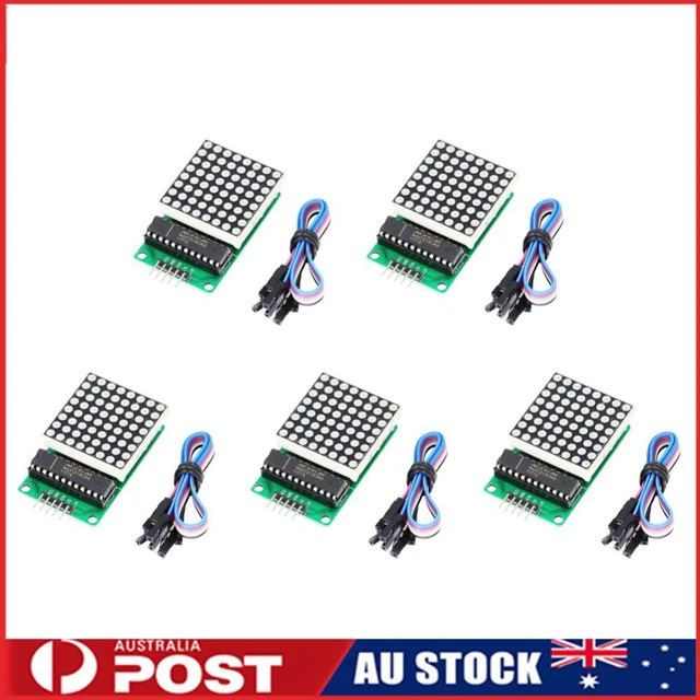 Max7219 8x8 Dot Matrix Module Mcu Led Display Control Module 5v With Interface 16 69 Picclick Au