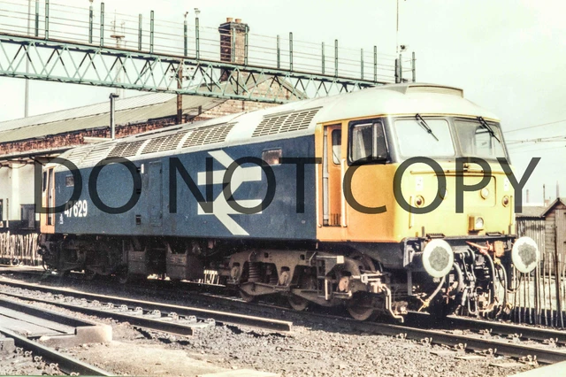 UK DIESEL TRAIN Railway Photograph Of Class 47 Loco 47629. Rm47-1857 £1 ...