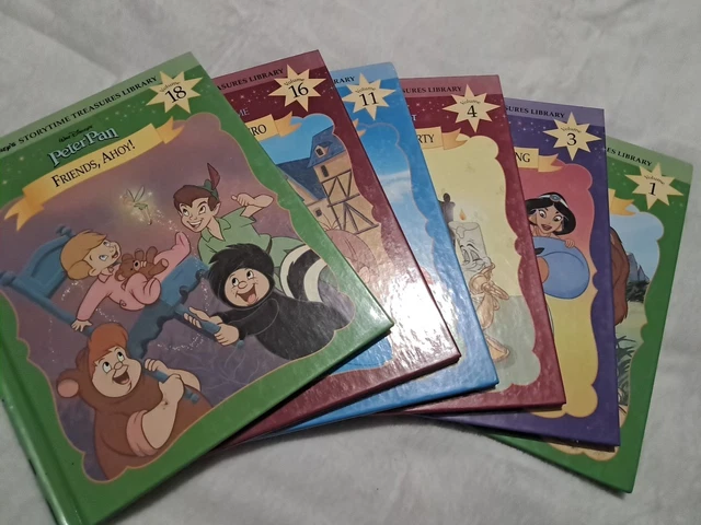 DISNEYS STORY TIME Treasures Library Lot Of Volumes 1, 3, 4, 11, 16 ...