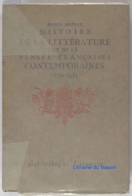 HISTORY OF CONTEMPORARY French Literature and Thought (1870-1934) £7.00 ...
