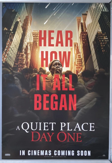 CINEMA POSTER: A QUIET PLACE DAY ONE 2024 (Advance One Sheet) Djimon ...