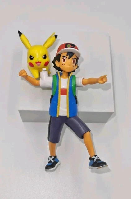 FIGURINE POKEMON ASH Ketchum & Click On Flying Pikachu jouet plastique ...