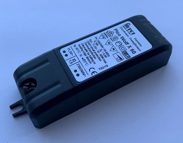 TCI PICO WOLF X 60 60VA 10-60W Trailing or Leading Edge Dimmable 12V ...