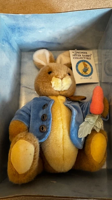 PETER RABBIT - fully jointed premier Peter Rabbit in original box £37. ...