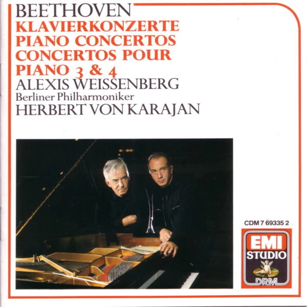 LUDWIG VAN BEETHOVEN Alexis Weissenberg Herbert von Karajan Berliner ...