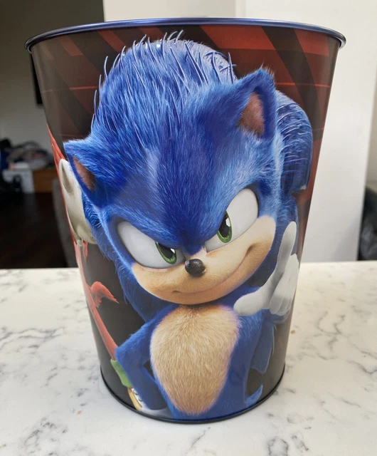 SONIC THE HEDGEHOG 3 Cinema Popcorn Bucket | Tin Bucket | Sonic/Knuckles/Shadow £24.99 - PicClick UK