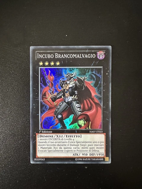 CARTA YUGIOH YU-GI-OH INCUBO BRANCOMALVAGIO prima edizione italiana EUR ...