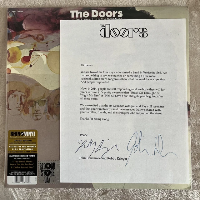 THE DOORS &WEIRD Scenes Inside The Gold Mine" Amber Numbered Lp Rsd ...