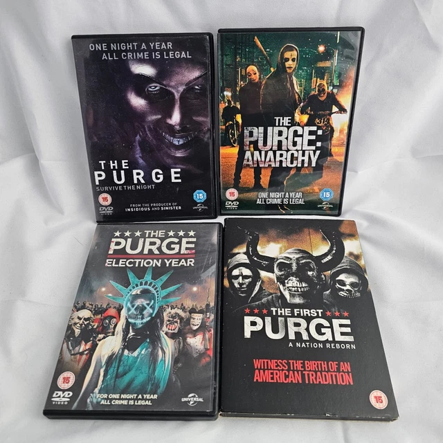 THE PURGE 1-4 Movie Collection DVD 4-Disc Box Set Bundle Action Horror ...