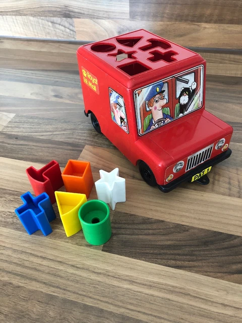 VINTAGE POSTMAN PAT Van Shape Sorter, Complete £13.99 - PicClick UK