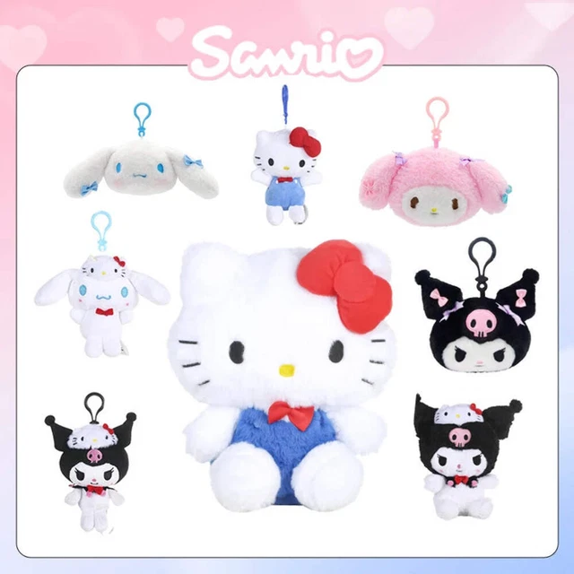 SANRIO HELLO KITTY Melody Kuromi Cinnamoroll Plush Toy Backpack Pendant Cartoon EUR 11,99 ...
