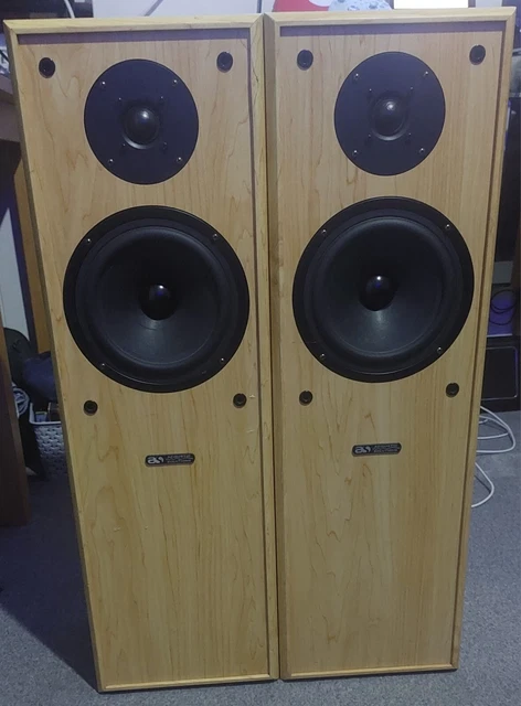 ACOUSTIC SOLUTIONS AV-70 Floorstanding Speaker Pair £12.50 - PicClick UK