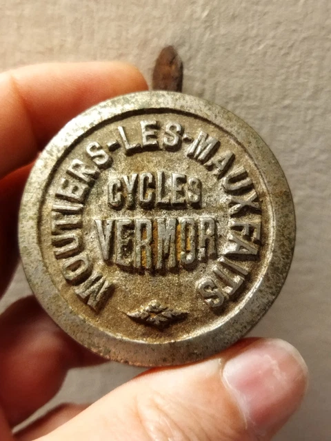 ANCIENNE SONNETTE VÉLO en métal cycles Vermor rétro ville VINTAGE old ...