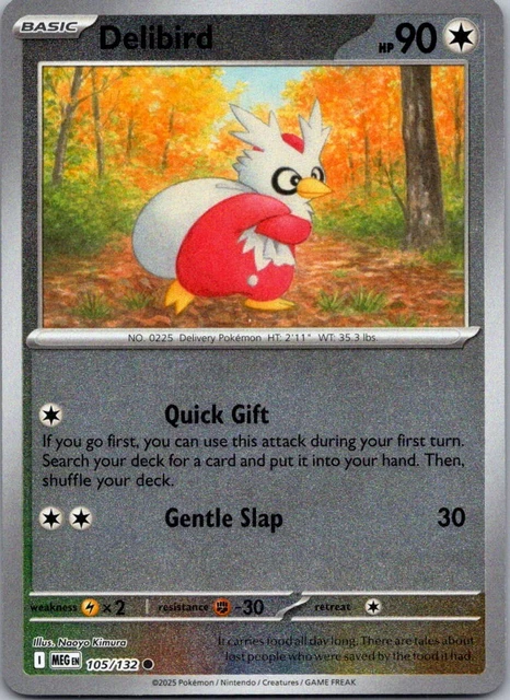 DELIBIRD - COMMON ME01: Mega Evolution 105/132 NM £2.68 - PicClick UK