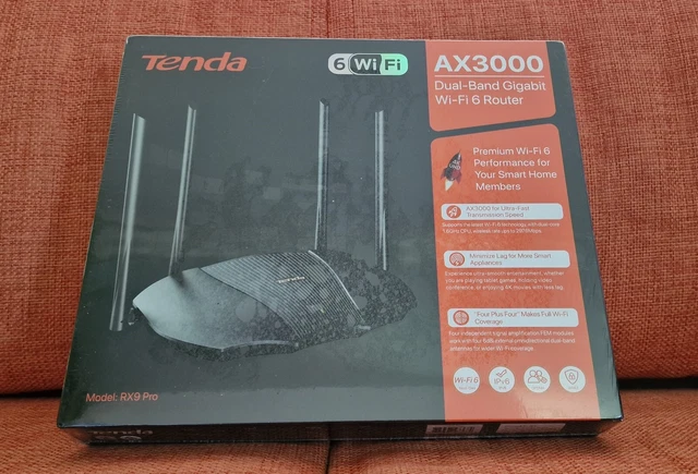 ** TENDA AX3000 Rx9 Pro Router Gigabit Wi-Fi 6 Dual Band 2976 Mbps ...