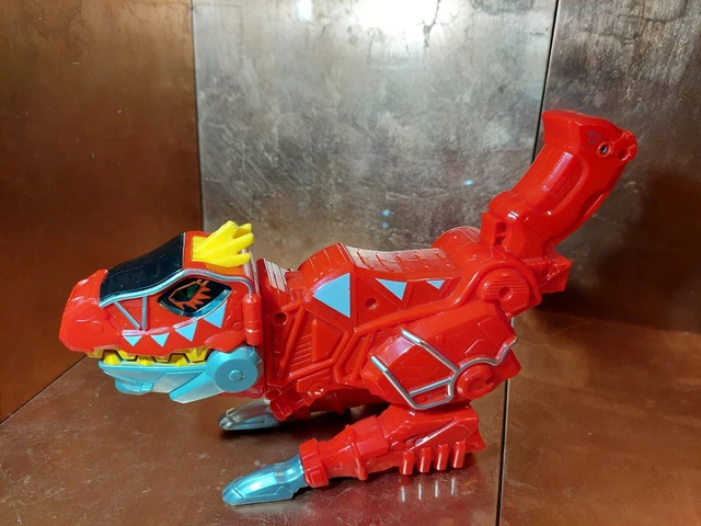 DINO CHARGE ROT T-Rex Super Morpher Pistole Blaster Power Rangers x2 ...