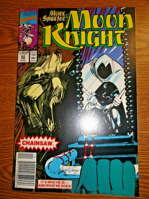 MARC SPECTOR MOON Knight #22 Newsstand Clé 1st Tronçonneuse Minuit ...