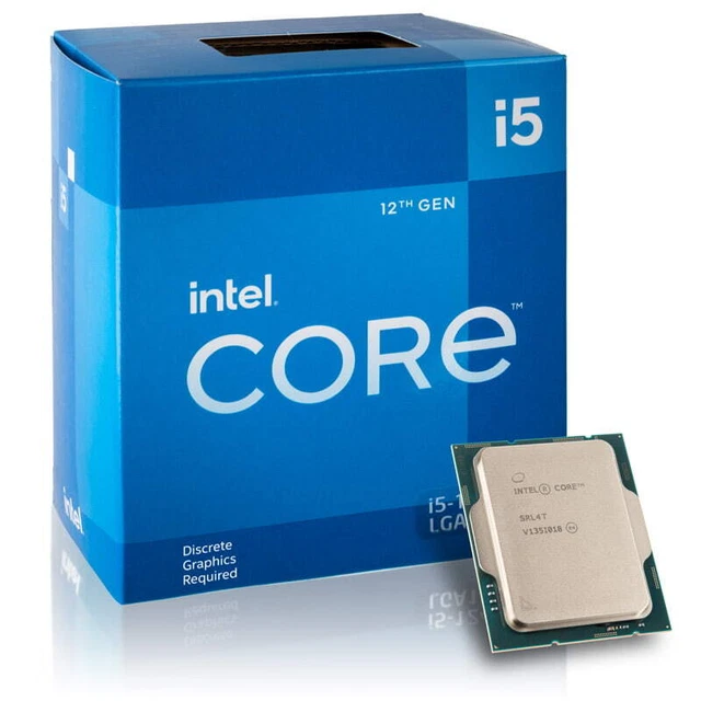 INTEL CORE I5-12400 F Core i5 2,5 GHz Skt 1700 Alder Lake BX8071512400F ...