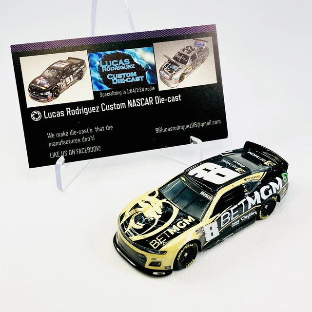 CUSTOM 2023 KYLE Busch #8 Cheddar’s 1/64 Scale NASCAR Diecast £30.61 ...