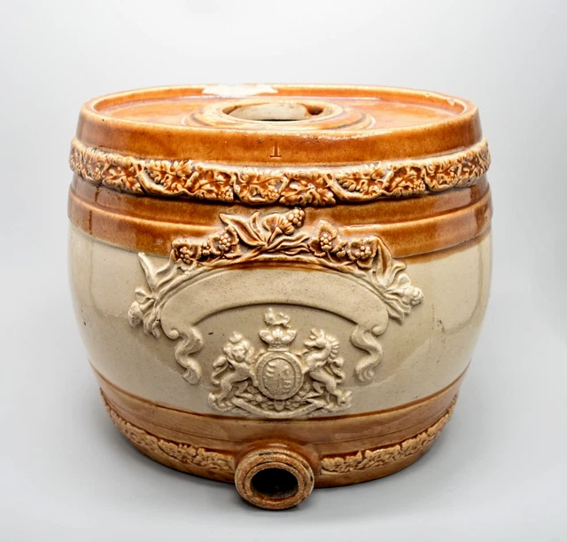 ANTIQUE SALT GLAZE Stoneware Spirit / Water Barrel Early £72.00 ...