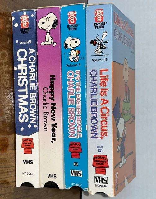 CHARLIE BROWN SNOOPY VHS Tapes Christmas New Years Circus Easter £18.14 ...