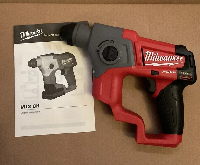 MILWAUKEE M12CH 12V Fuel Compact SDS Naked Hammer Drill - Body Only. £95.00 - PicClick UK