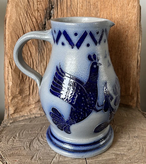 PICHET PARLANT AUX coq - Grès d'Alsace Ancien signé wingerter - Betschdorf EUR 29,00 - PicClick FR