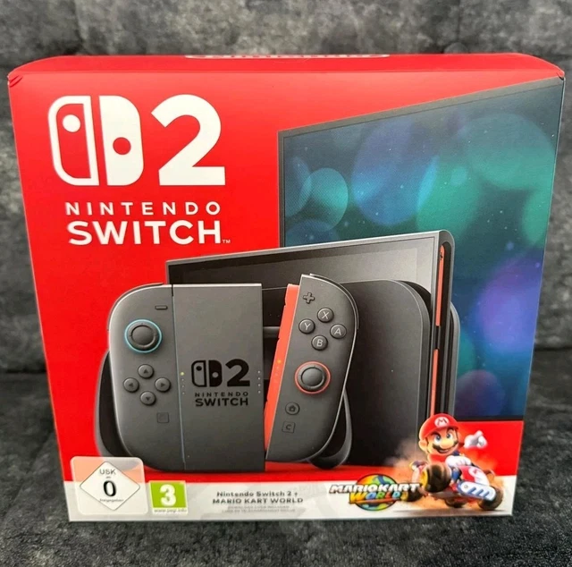 NINTENDO SWITCH 2 + Mario Kart World Bundle Next Day Delivery Same Day Dispatch £469.99 ...