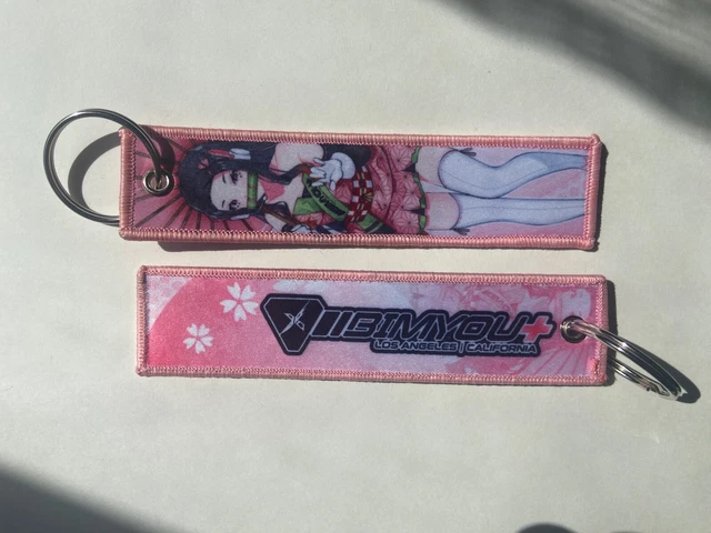 DEMON SLAYER MITSURI Kanroji Hashira Jet Key Tag Anime Embroidered ...
