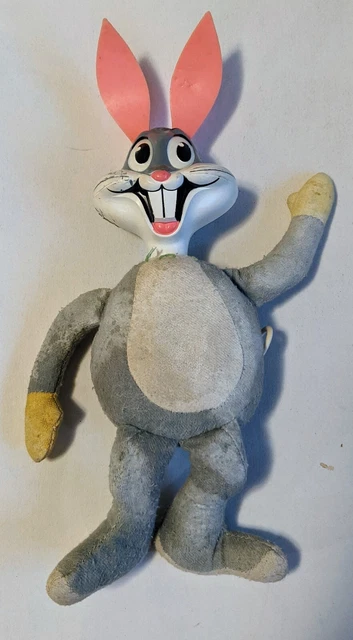 VINTAGE WB BUGS Bunny Pull String Toy 1971 Talking Plush Doll $35.00 ...