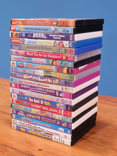 20 PRESCHOOL TODDLER DVD Lot - Animated Children Learning Dora Mickey ...
