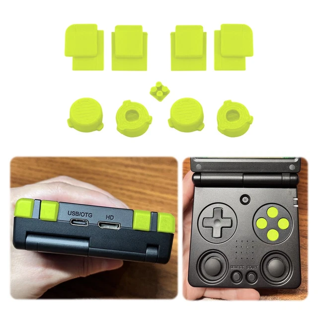 BUNTE FORPLA ABXY Trigger Tasten für Anbernic RG34XXSP flaches Design ...