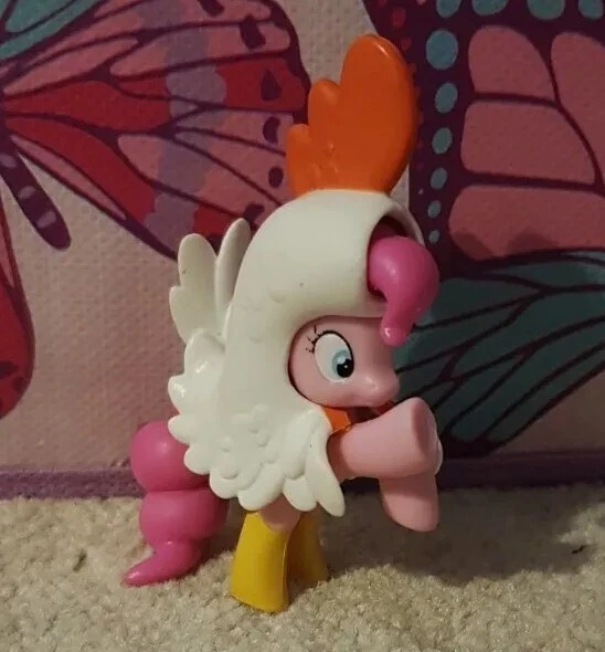 MY LITTLE PONY G4 Rare Nightmare Night Chicken Pinkie Pie Mini Figure ...