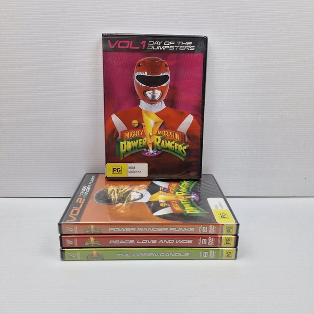 MIGHTY MORPHIN POWER Rangers Vol 1 2 3 6 DVD Region 4 4 Discs Brand New Sealed £24.71 - PicClick UK
