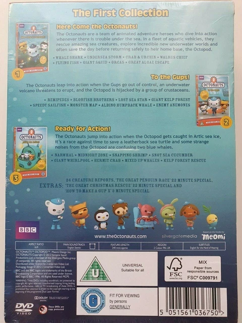 OCTONAUTS - THE First Collection DVD 2012 3-Disc Set BBC BOX SET NEW ...