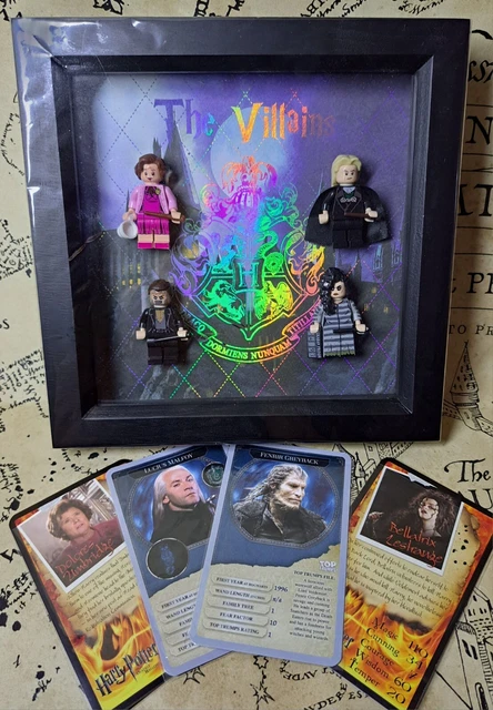 HARRY POTTER VILLAIN Lego Shadow Box Art Frame + Collectable Extras! £ ...