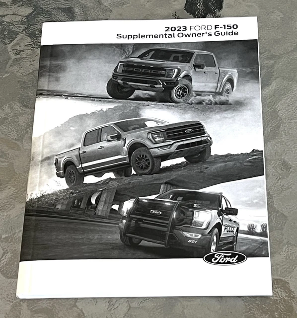 2023 FORD F- 150 Supplemental Owners Guide/Referance/Quick Start ...
