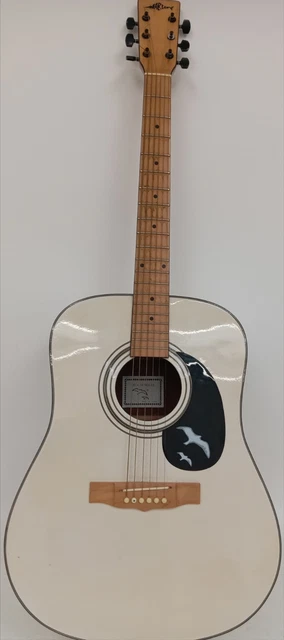 MARLIN ML-SEAGULL ACOUSTIC Guitar White Six String Right-Handed 20 ...