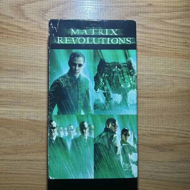 THE MATRIX REVOLUTIONS VHS 2004 Warner Home Video Late Release Keanu ...