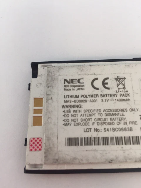 GENUINE ORIGINAL - NEC MAS-BD0026-A001 Battery - For NEC E338 Handset £ ...