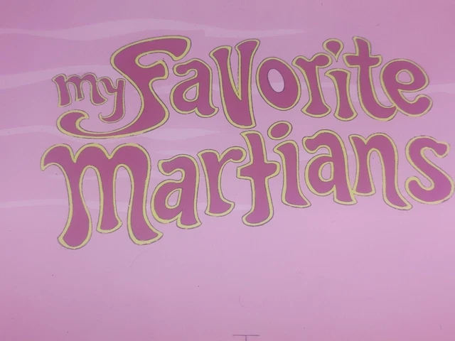MY FAVORITE MARTIANS animation art cel MAIN TITLE Vtg cartoon ...